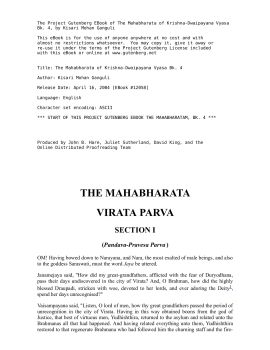 The Mahabharata, Virata Parva - Guset User Flip PDF | AnyFlip