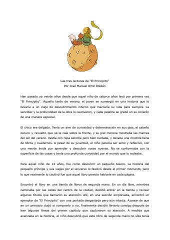 Las tres lecturas de "El principito" - jortrol599 Flip PDF | AnyFlip