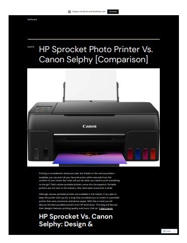 HP Sprocket Photo Printer Vs. Canon Selphy [Comparison]