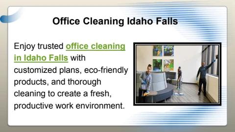 Office Cleaning Idaho Falls - HiTeck Commercial Cleaning Flip PDF | AnyFlip