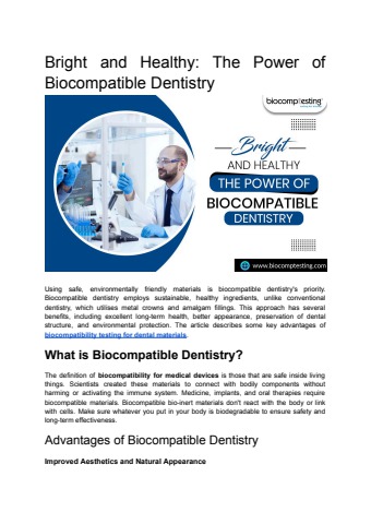 Bright and Healthy_ The Power of Biocompatible Dentistry