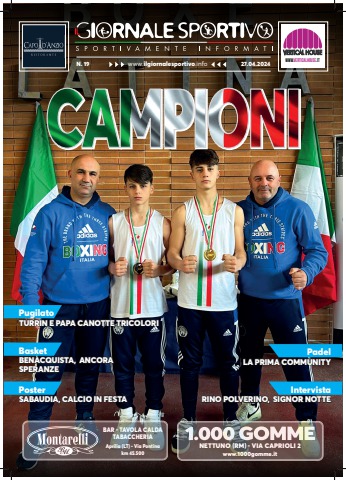 Il Giornale Sportivo n 19. 2023/2024 - ilgiornalesportivolatina Flip ...