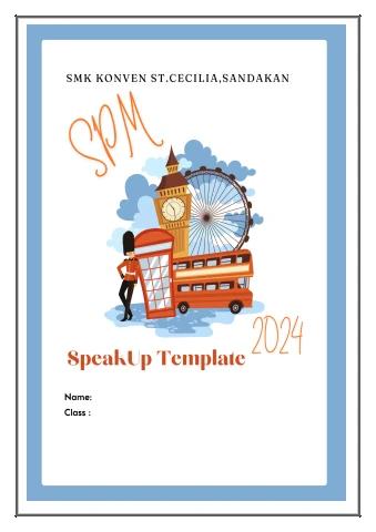 SPEAK UP SPM TEMPLATE