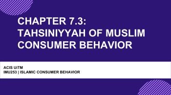 IMU253_CHAPTER 7.3_Tahsiniyyah of Muslim Consumer Behavior - wanno561 Flip PDF | AnyFlip
