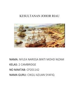 Kesultanan Johor Riau - nyleanarissa | Membalik PDF Dalam talian | AnyFlip
