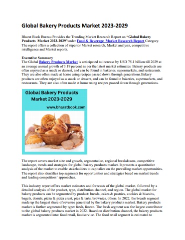 Global Bakery Products Market 2023-2029 - vidhyanigam98 Flip PDF | AnyFlip