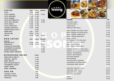 MENU KOPI LOSONG