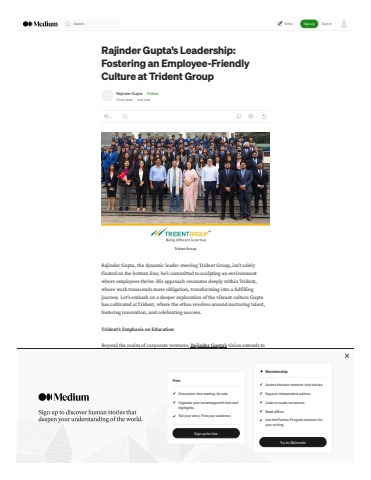 Rajinder Gupta’s Leadership: Fostering an Employee-Friendly Culture at ...