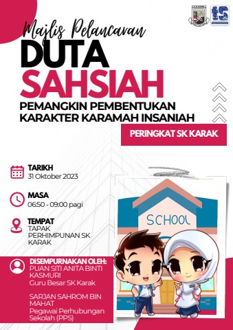 BUKU PROGRAM MAJLIS PELANCARAN DUTA SAHSIAH PEMANGKIN PEMBENTUKAN KARAKTER KARAMAH INSANIAH ...