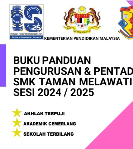 BUKU PANDUAN PENGURUSAN & PENTADBIRAN SMK TAMAN MELAWATI SESI 2024/2025 - Sazlin Shariff Flip ...