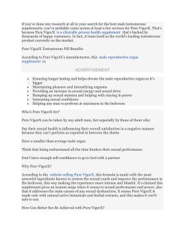 Pure VigoRx - Male Enhancement - antonikuny Flip PDF | AnyFlip