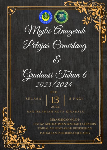 ATURCARA MAJLIS ANUGERAH PELAJAR CEMERLANG DAN MAJLIS GRADUASI SANIS KK ...