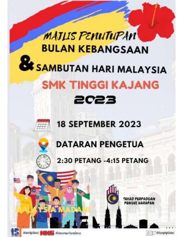 MAJLIS PENUTUPAN BULAN KEBANGSAAN DAN SAMBUTAN HARI MALAYSIA KHS 2023 (Sesi Petang) - Suhaila ...