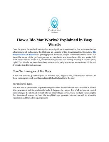 How a Bio Mat Works_ Explained in Easy Words