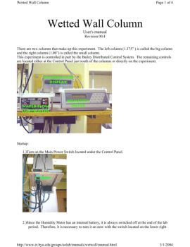 Wetted Wall Column - Brigham Young University - Guset User Flip PDF ...