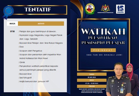 BUKU PROGRAM WATIKAH PELANTIKAN PEMIMPIN