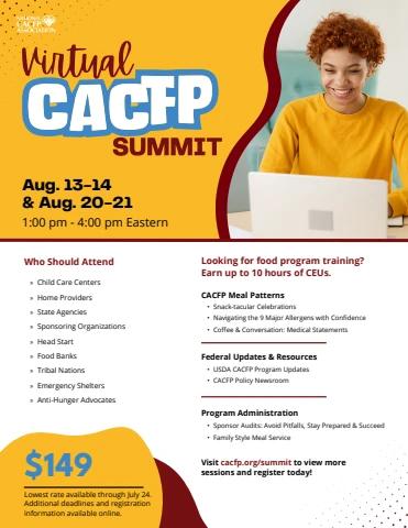 2025 CACFP Virtual Summit Flyer - www.cacfp.org Flip PDF | AnyFlip