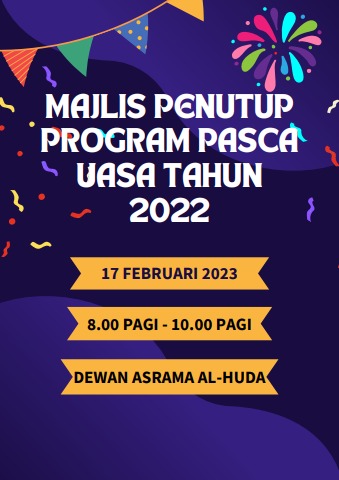 MAJLIS PENUTUP PROGRAM PASCA UASA TAHUN 2022 - aizaanis10 Flip PDF | AnyFlip