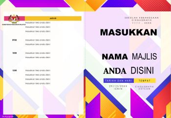 Template buku program percuma tema belbagai bentuk warna warni ...