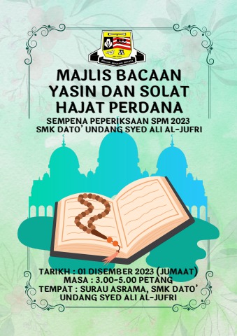 Majlis Bacaan Yasin dan Solat Hajat 2023 - Sya hida Flip PDF | AnyFlip