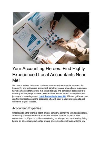 Your Accounting Heroes: Find Highly Experienced Local Accountants Near ...