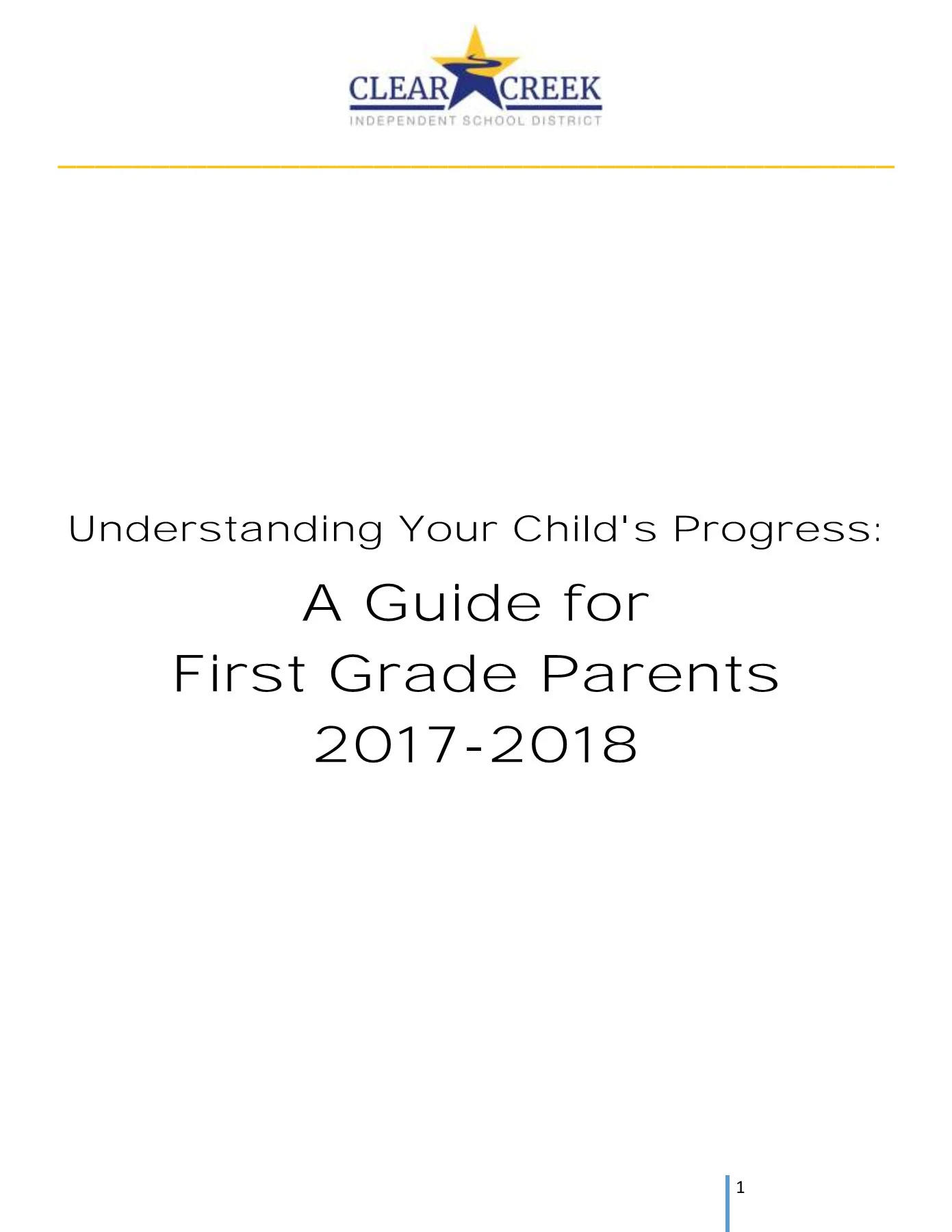 First Grade Parent Guide 2017-18 new