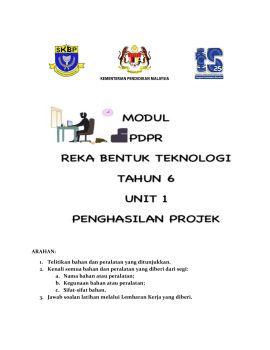 MODUL PdPr RBT TAJUK bahan & alatan PENGHASILAN PROJEK - hashimserilagenda Flip PDF | AnyFlip
