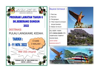 Program Lawatan SEPINTAS 2022.Flip - arieratrd Flip PDF | AnyFlip