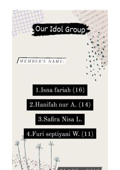 7C OUR IDOL GROUP (2) - Puji Narimawati Flip PDF | AnyFlip