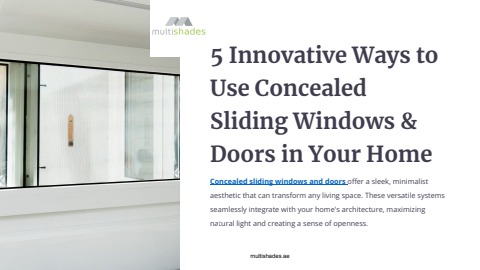 5 Innovative Ways to Use Concealed Sliding Windows & Doors in Your Home ...