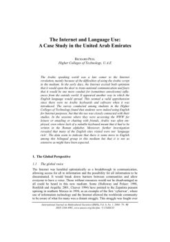 The Internet and Language Use: A Case Study in the United ... - Guset User Flip PDF | AnyFlip