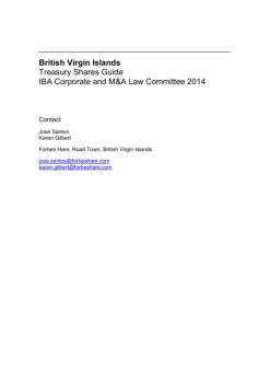 7 British Virgin Islands Treasury Shares Guide 2014 Update - Guset User ...