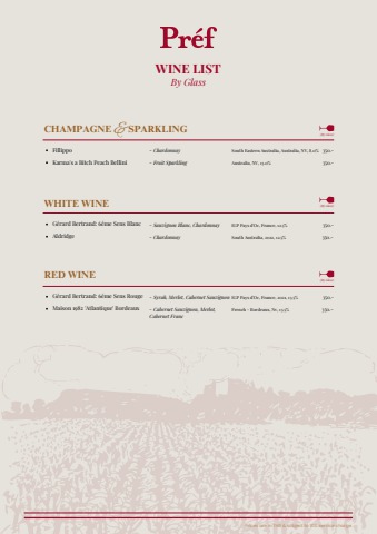 Préf WINE List - Jenjira Quenault Flip PDF | AnyFlip