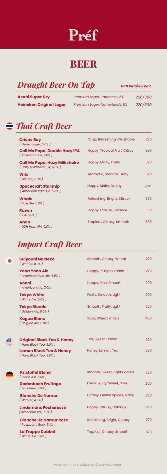 Préf BAR Menu 2024