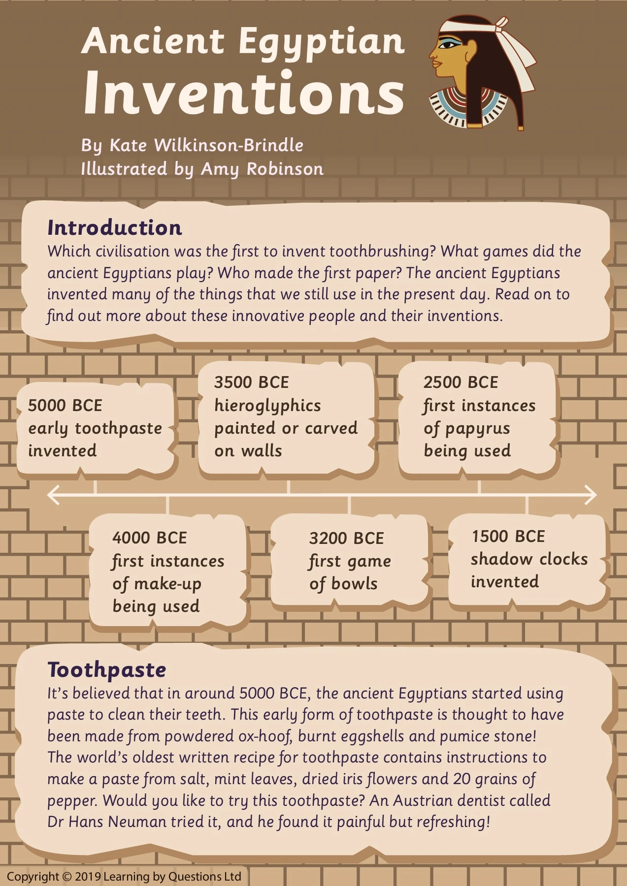 Egyptian Inventions Timeline