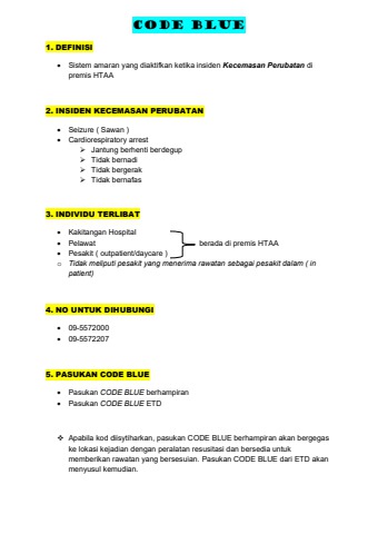 CODE BLUE - Mohd Zubir Flip PDF | AnyFlip