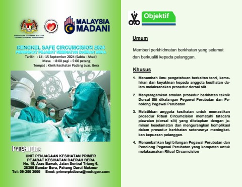 Buku Program Bengkel Safe Circumcision 2024 - (14 - 15.9.2024 ...