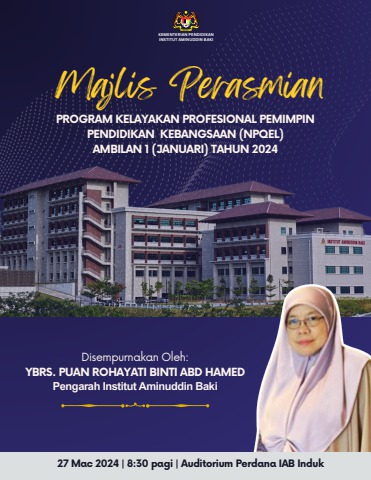 Buku Program Majlis Perasmian Program Kelayakan Profesional Pemimpin ...