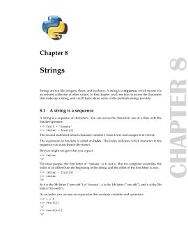 Chapter 8 Python: Strings - oscar.gracias Flip PDF | AnyFlip
