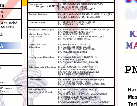 PERASMIAN SAMBUTAN KEMERDEKAAN KE 67 SMKTPi