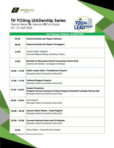 Agenda TH YouLead 1-2025 (updated 21 April 2025) - nor.wahida Flip PDF | AnyFlip