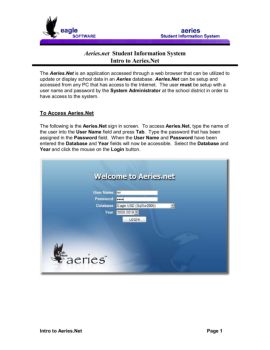 Aeries.net Student Information System Intro to Aeries - Guset User Flip PDF | AnyFlip