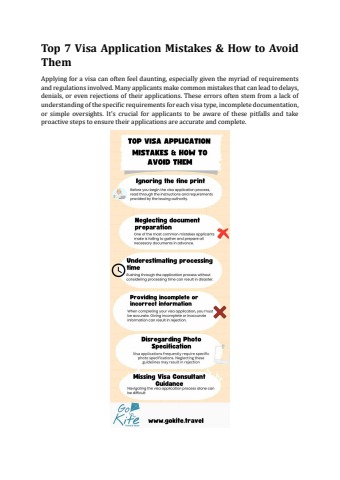 Top 7 Visa Application Mistakes