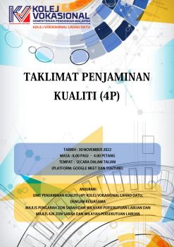 TAKLIMAT PENJAMINAN KUALITI (4P) - g-00425426 Flip PDF | AnyFlip