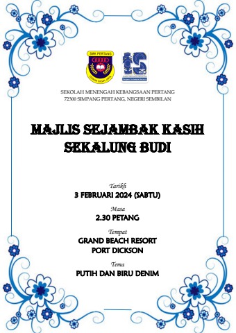 Majlis Akhir Tahun Kelab Staf SMK Pertang 2023 - ict_unitsmkp0027 Flip ...