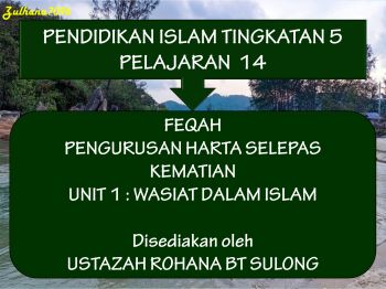 TING 5 14.1 PENGURUSAN HARTA SELEPAS KEMATIAN WASIAT - ROHANA BINTI SULONG Moe | Membalik PDF ...