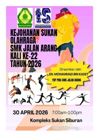 BUKU PROGRAM KEJOHANAN SUKAN SMK JALAN ARANG KE-22 TAHUN 2026 - TIONG ...