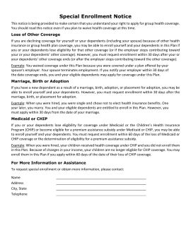 45820 Special Enrollment Notice Required by HIPAA 03 12 18 - Material Handling Services Flip PDF ...