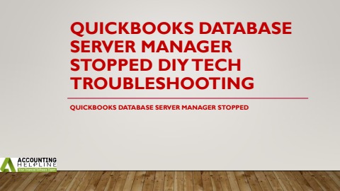 How to encounter QuickBooks Database Server Manager Stopped glitch - joshua31weissman Flip PDF ...