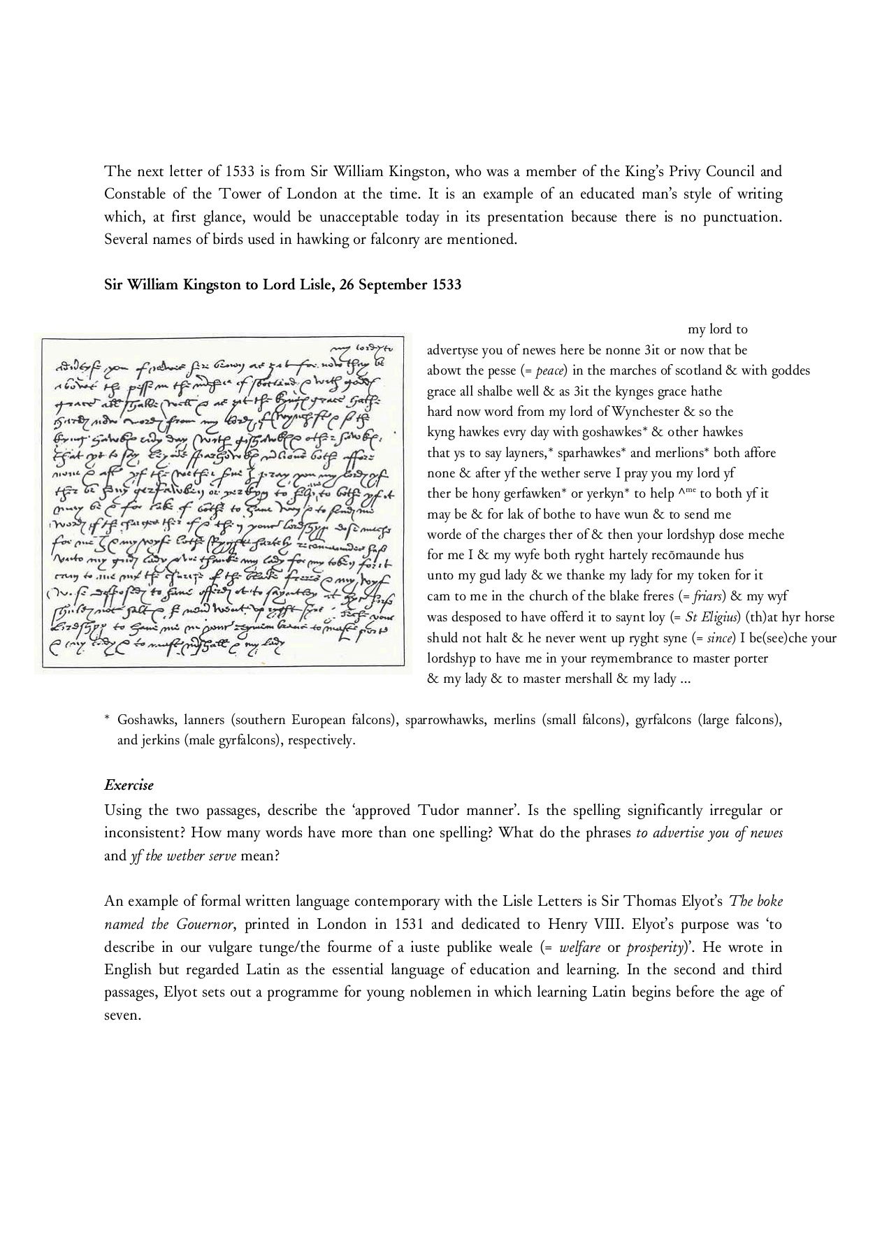 Modern English Writing